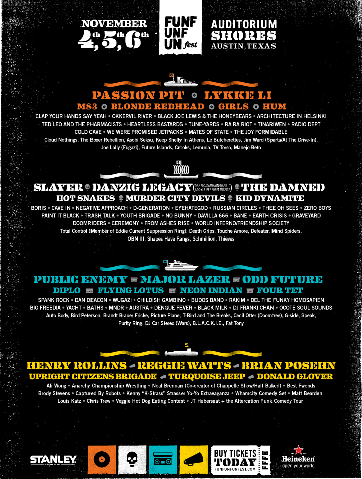 WhatEarlLikes: Fun Fun Fun Fest Lineup Announced!