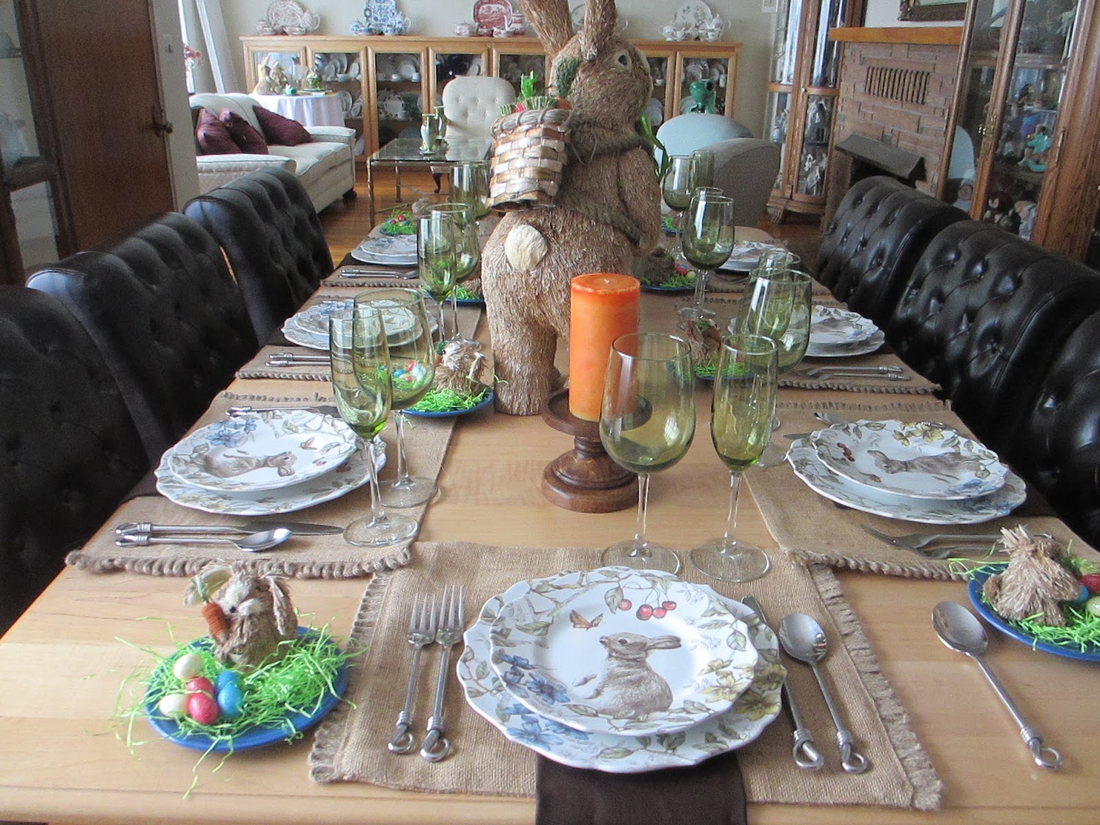 The Welcomed Guest: Rustic Easter Bunny Table
