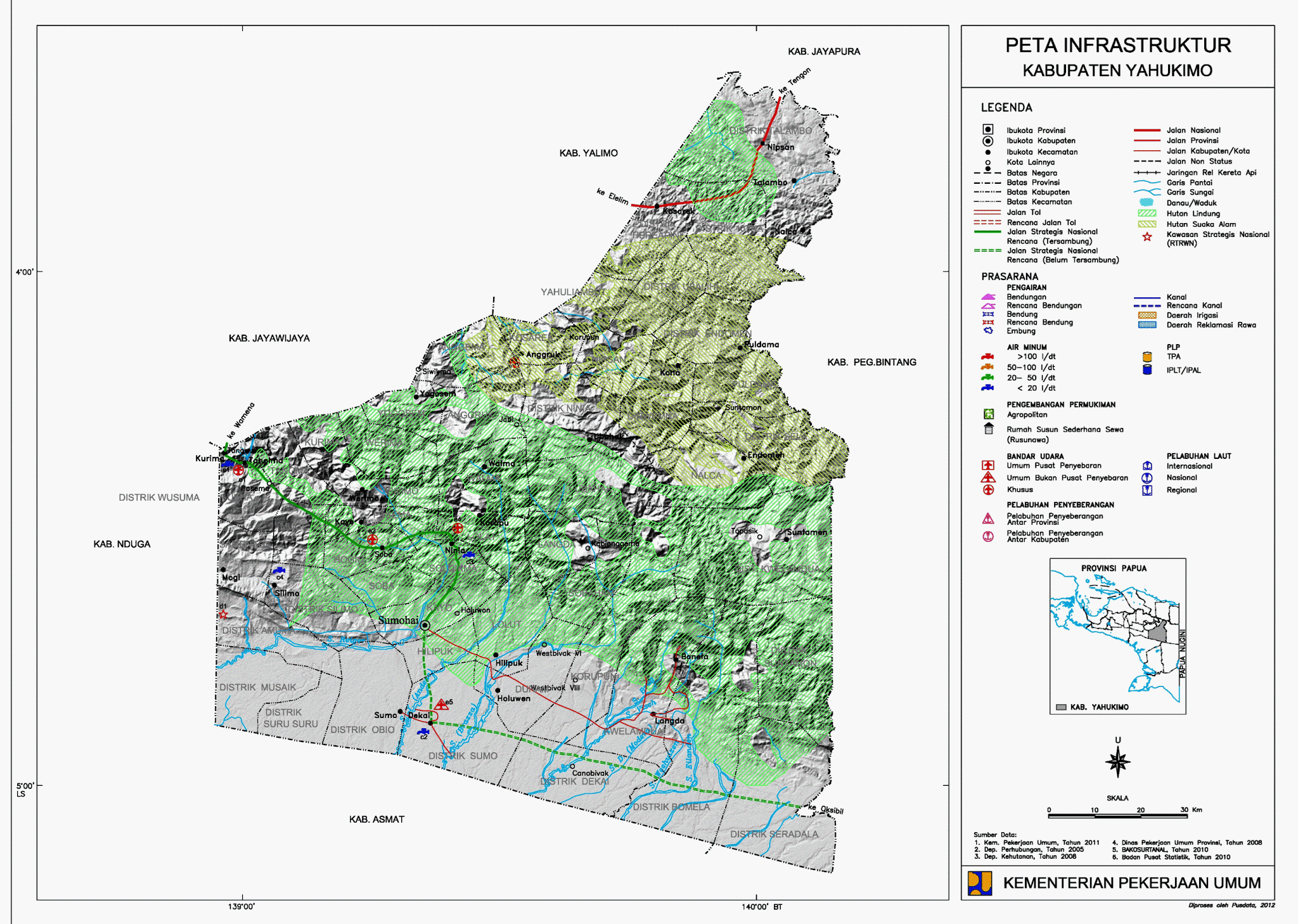 Peta Kabupaten Yahukimo
