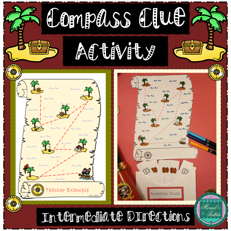 Morsel Tidbits: Pirate Compass Clue Activity