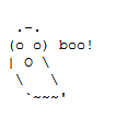 Halloween ASCII Art: Ghosts