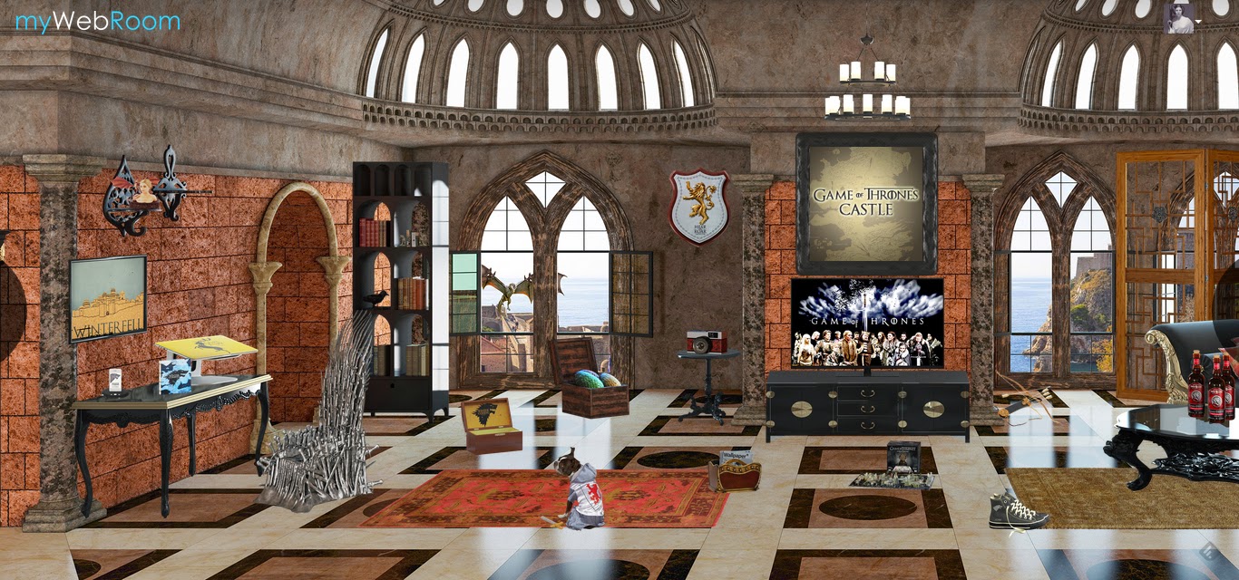 geek with curves: Take a Tour of My Space and a Game of Thrones Room on ...