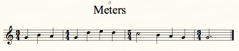 The Music Salon: Meter, Polymeter and Hypermeter
