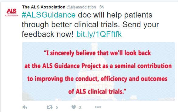 ALS ADVOCACY: Comments On Draft FDA ALS Draft Guidance