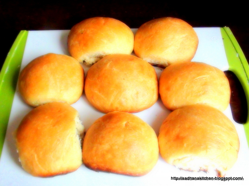 Madappalli - Temple's Kitchen: Bombay Pav Buns/ Dinner Rolls/ Home made ...