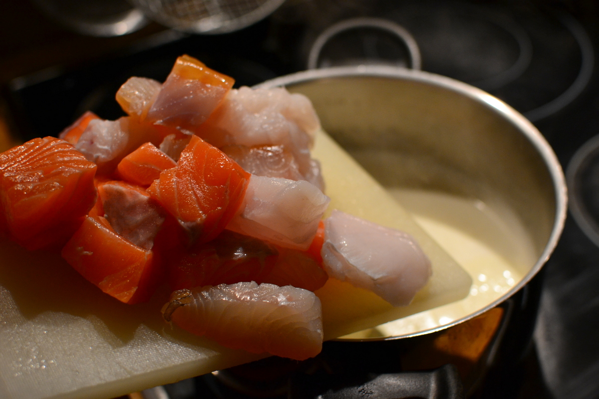 Læknirinn í eldhúsinu : Gómsæt fiskibaka með keilu, þorski, laxi og ...