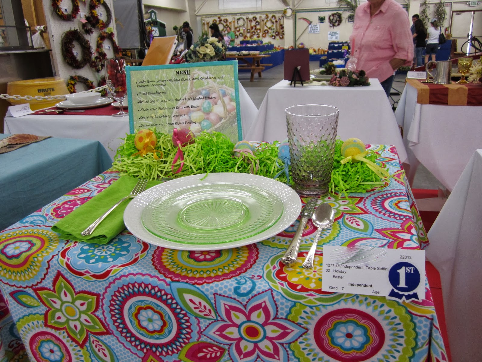 Sweet Bee Cottage: More Junior Table Settings from the County Fair