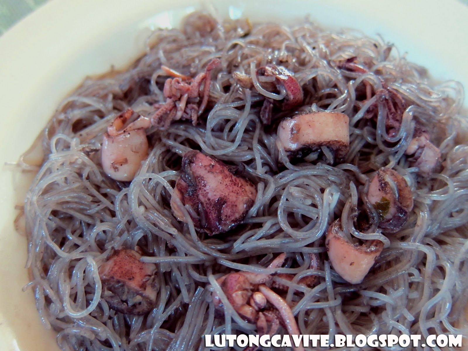 Lutong Cavite : Pancit de Choca or Pancit Pusit