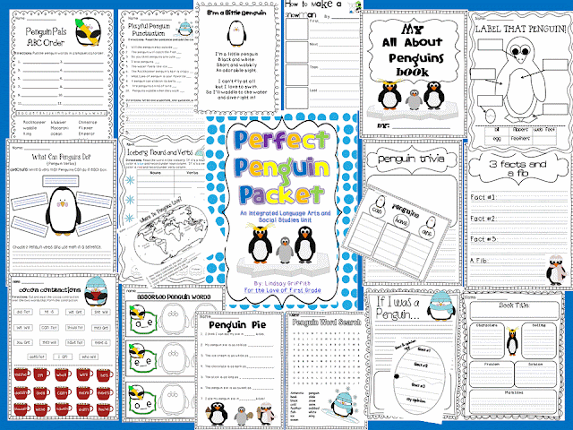 For the Love of First Grade: Plenty of Penguin Ideas and Printables