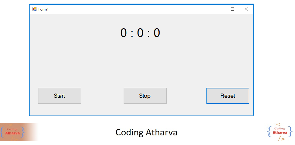 34 Stopwatch Using Timer In Vb.net ~ Coding Atharva