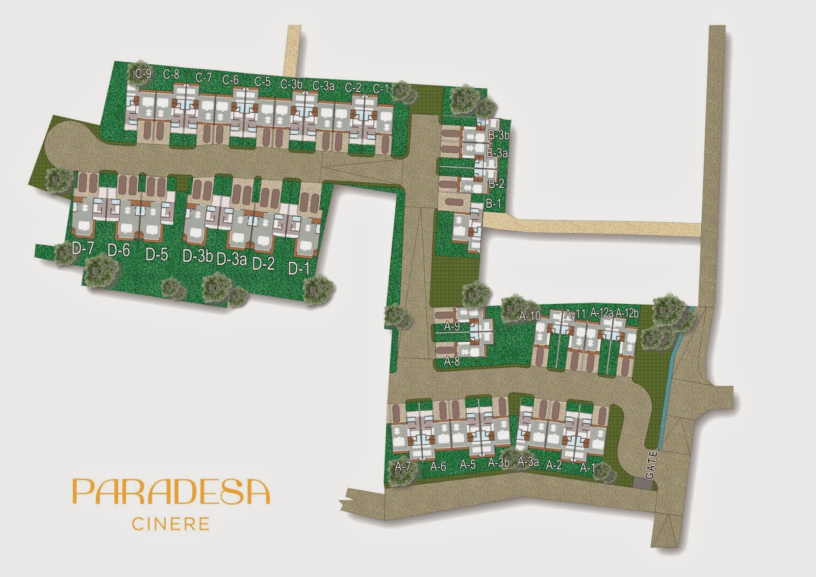 paradesa cinere: Siteplan
