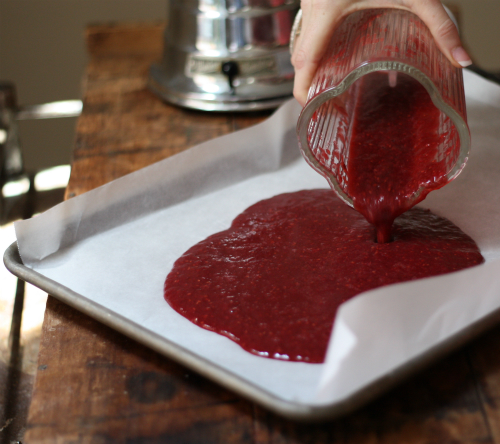How To: Make Natural Raspberry Peach Fruit Leather | 17 Apart
