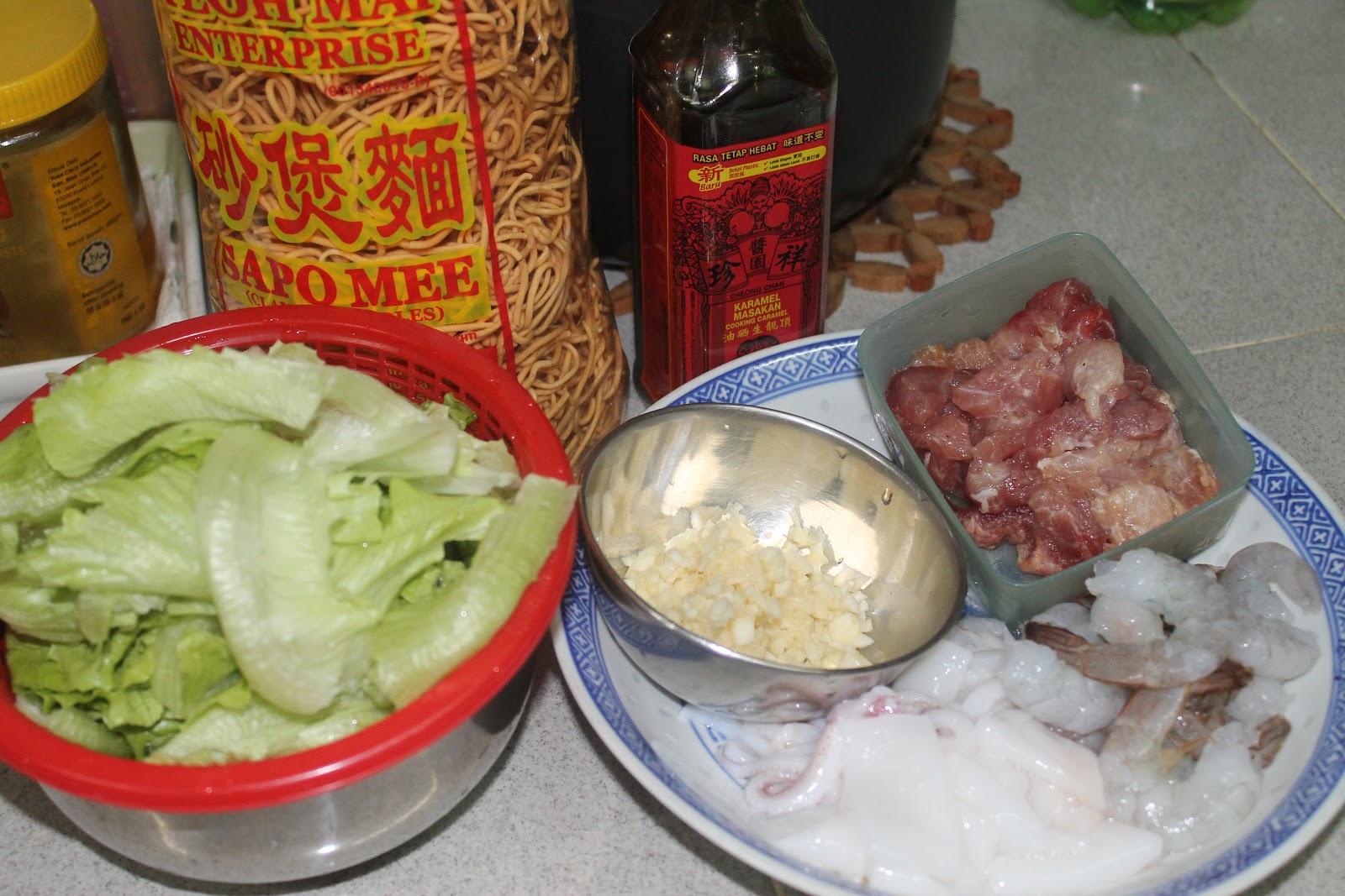 My Cooking Recipe : 焖伊面 Braised Yee Mee