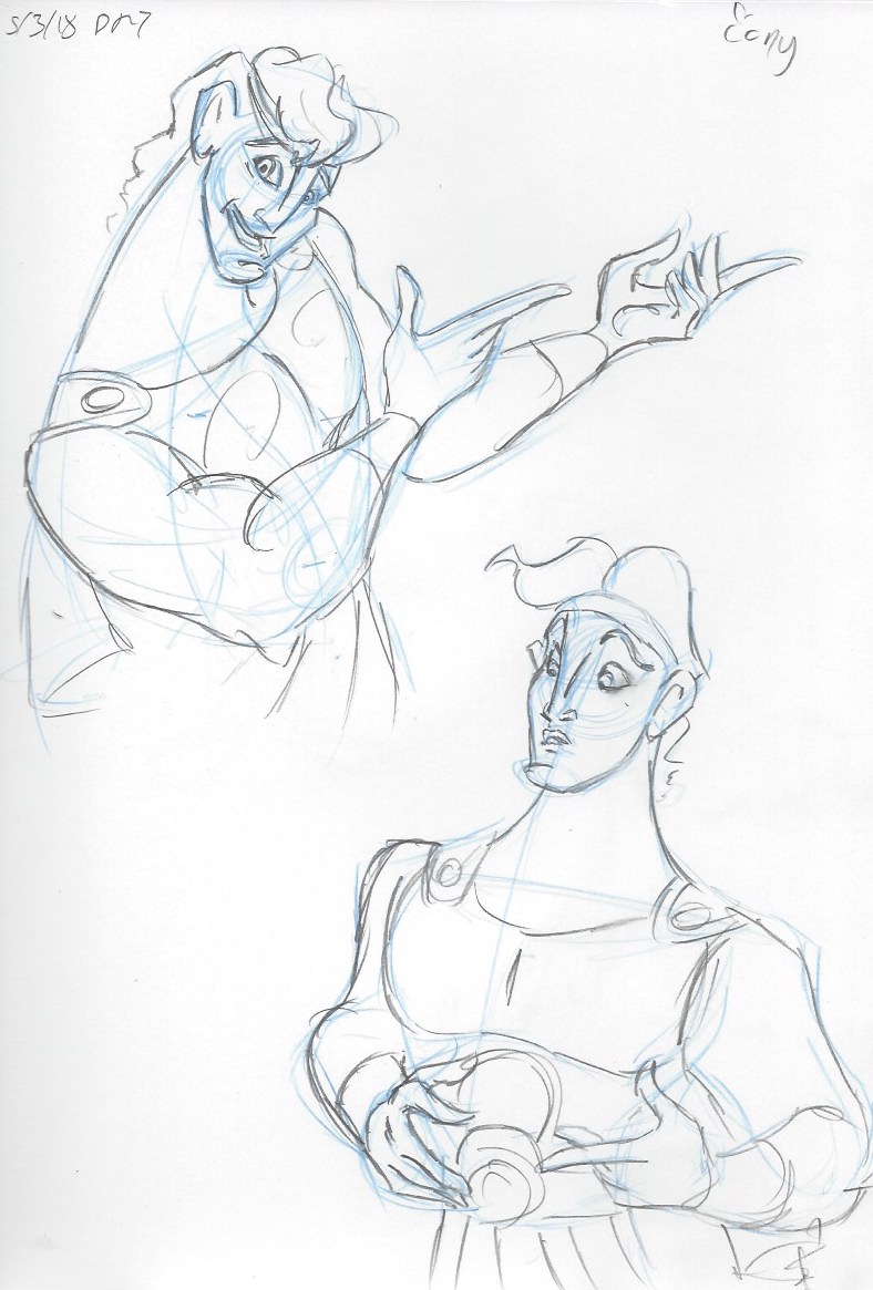 Animated Heads: Reference drawings for Stephen Silver