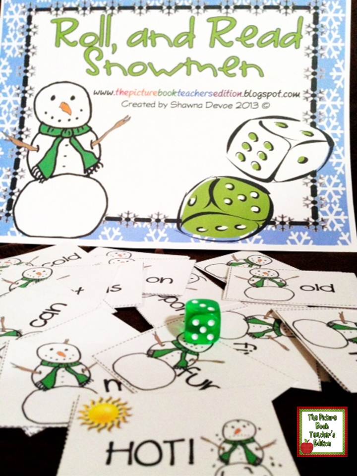 Roll, and Read Snowmen! | The Picture Book Teacher's Edition