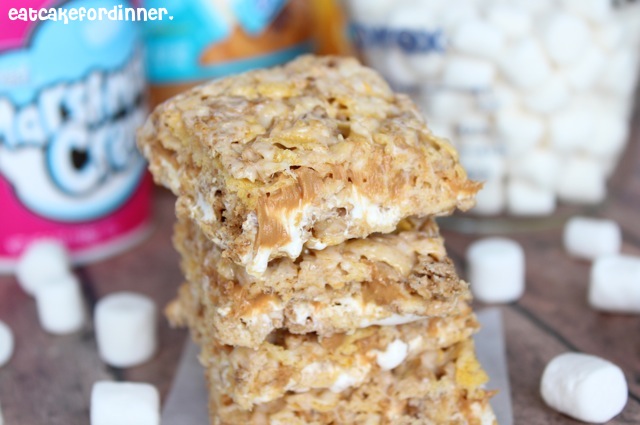 Eat Cake For Dinner: Fluffernutter Cereal Treats