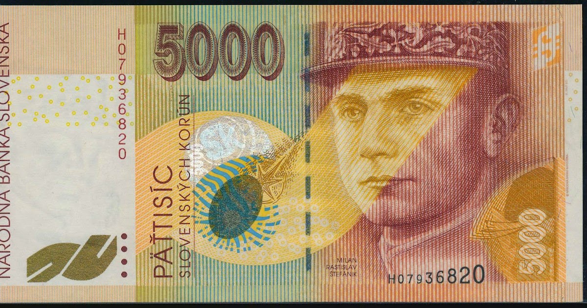 Slovakia 5000 Korun banknote 1999 General Milan Rastislav Štefánik ...