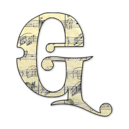 Precioso Alfabeto con Partituras Musicales. - Oh my Alfabetos!