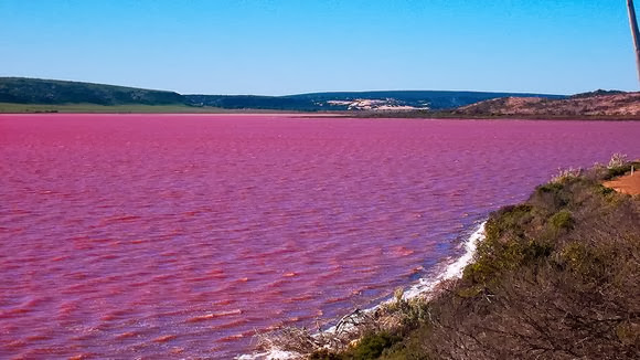 A LOS ORÍGENES: Lago Hillier - Australia