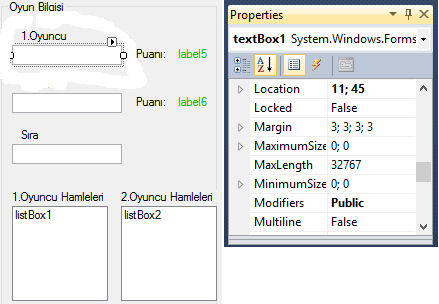 .: C# Formlar Arası Veri Transferi