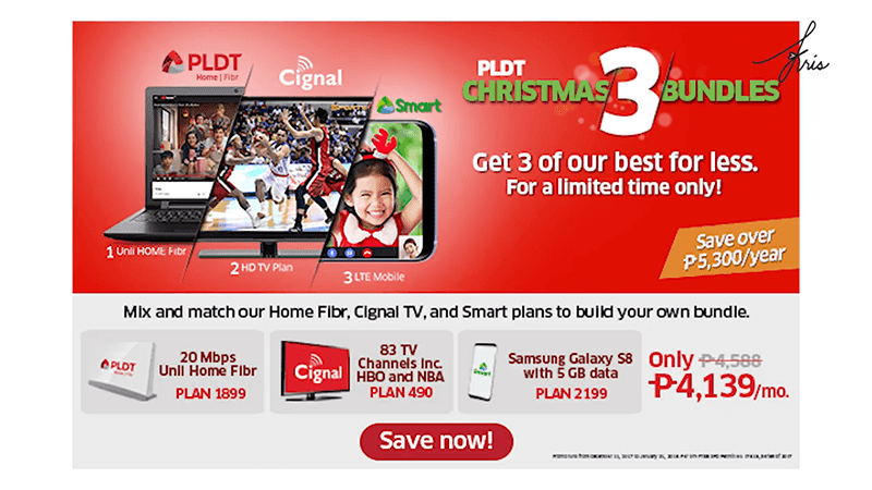 PLDT announces Christmas 3 bundle promo