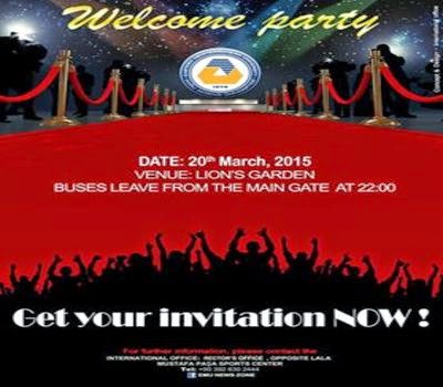 EMU Welcome Party To Hold 20th Of March - CSF
