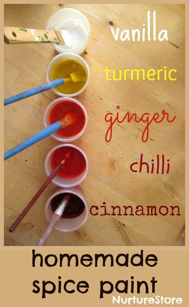 Puppy Love Preschool: DIY Scented Spice Paint for Kidlets