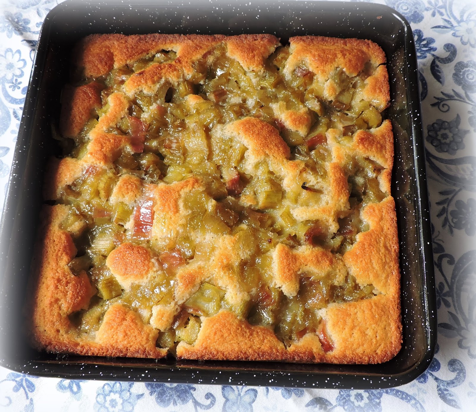 Rhubarb Pudding Cake | The English Kitchen