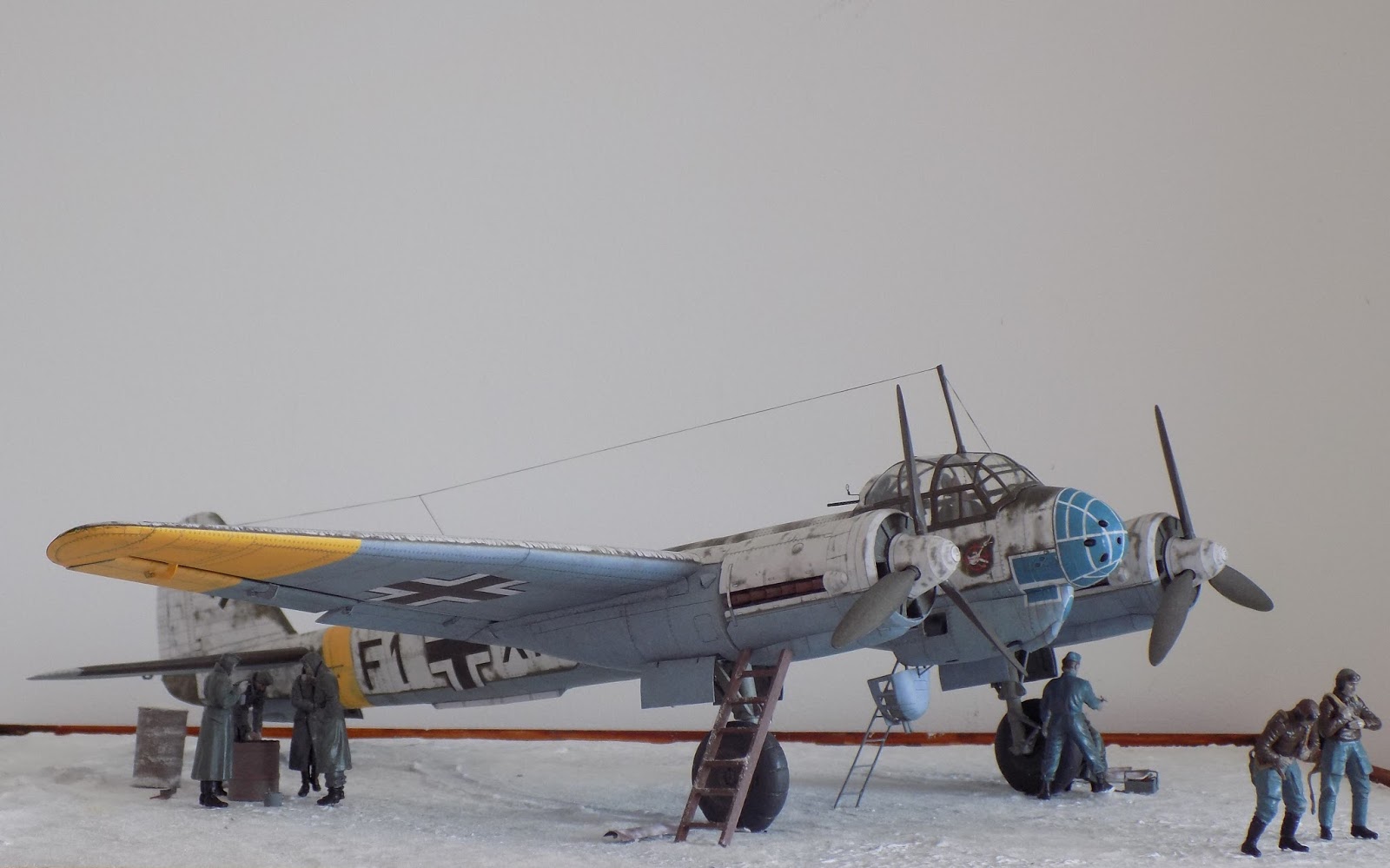 Samoloty z kartonu: Galeria / Photo gallery - Junkers Ju-88 C6 - "Zima 1942/43"/ "Winter 1942/43"