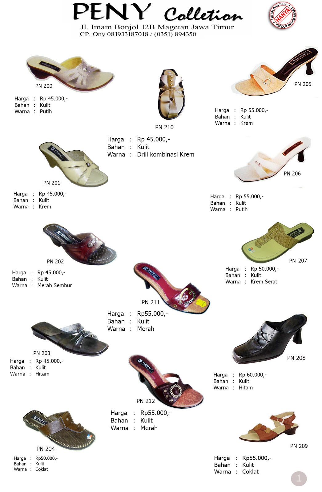 PENY Collection: koleksi sepatu dan sandal wanita terbaru