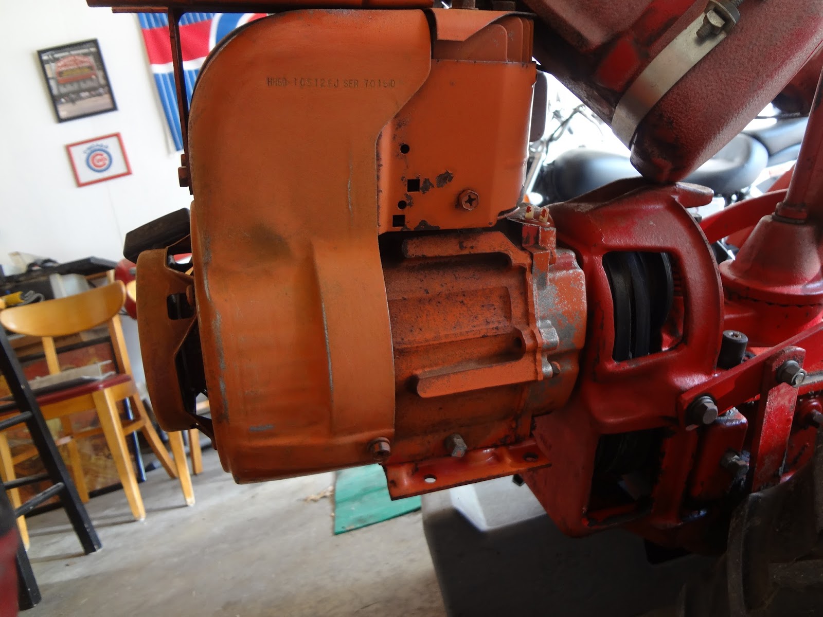 Restoring a 1977 Troy-Bilt Horse Tiller: Painting the Engine