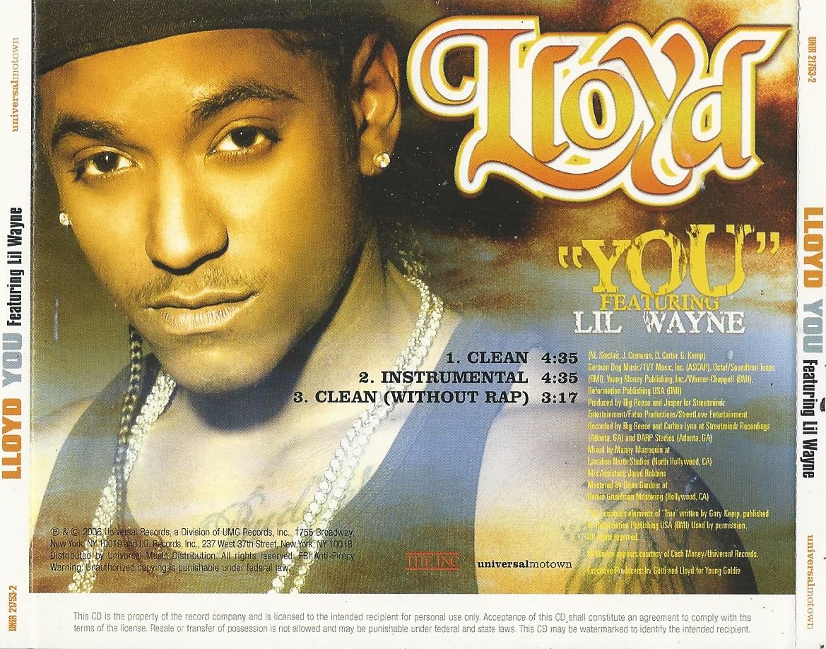 BabyBubba's Stash: Lloyd* feat. Lil Wayne ‎– You