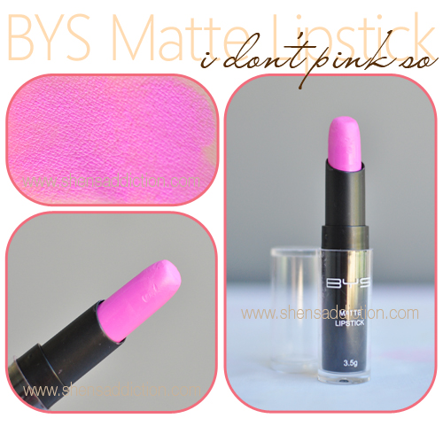 New! BYS Matte Lipsticks | Photos, Swatches, Reviews - Shen's Addiction