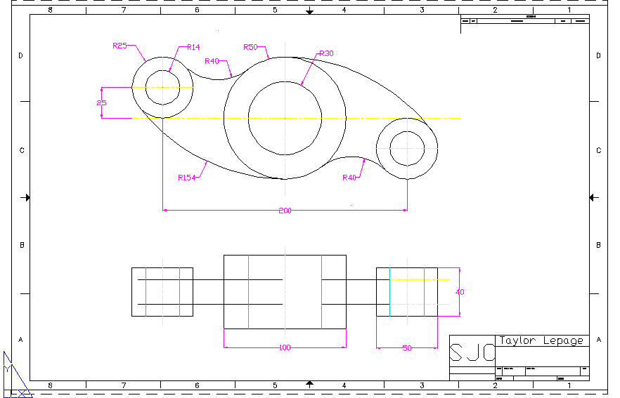 2011 Technological Design: AutoCad Problem 2.9