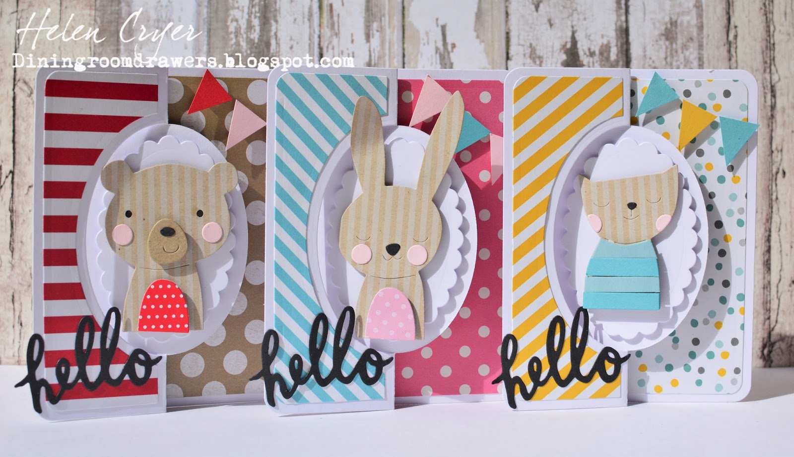 The Dining Room Drawers: Sizzix Animal Portraits Part 2 - Rabbit Oval ...