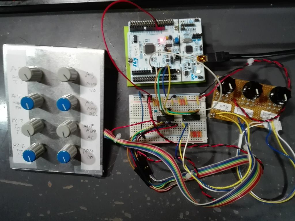 音源とオーディオの電子工作（予定）: SPI ADCのMCP3208をArduinoとNucleo(mbed)で使ってみる。