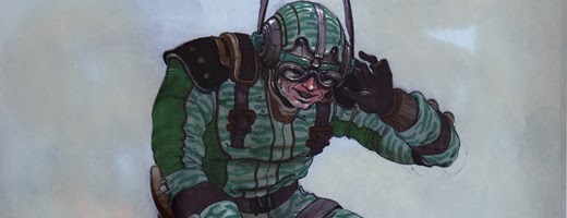 Arte conceptual no utilizado del Duende Verde y Dr. Octopus de Sam Raimi