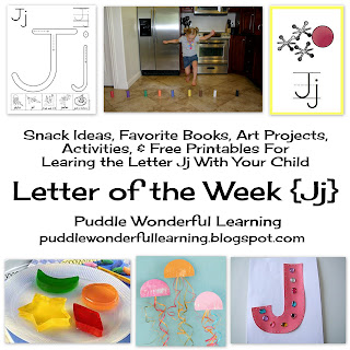Puddle Wonderful Learning: Preschool Activities: Letter of the Week {Jj}