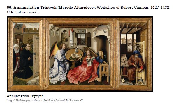 Gibby's AP Art History: 66. Annunciation Triptych (Merode Altarpiece ...