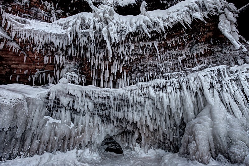 Kirt E. Carter: Ice Caves-Lake Superior, Cornucopia, WI