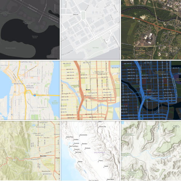 Actualizaciones de Vector Basemaps (beta) de Esri