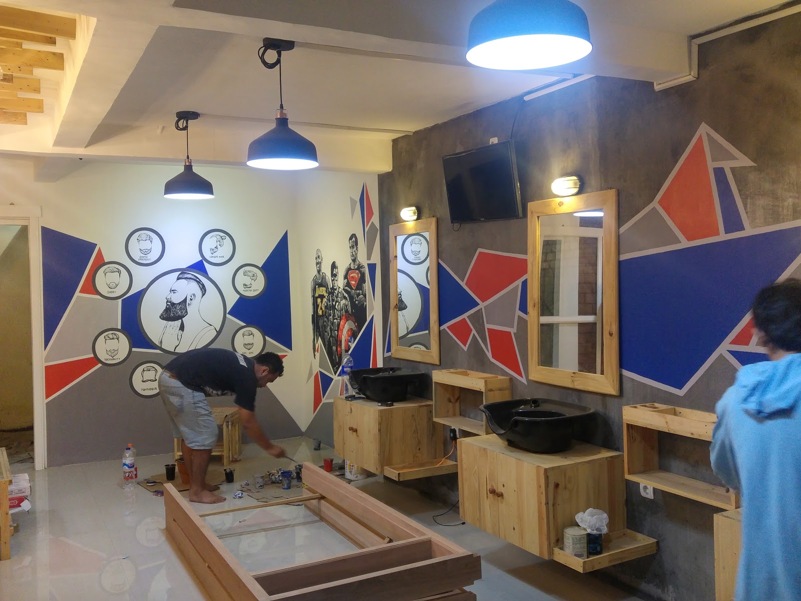 Colio barber shop Mural