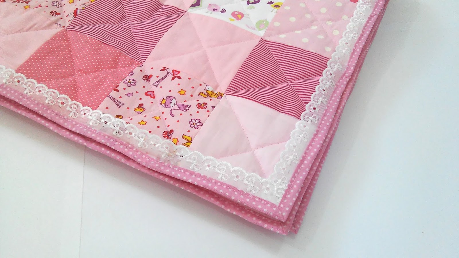 Manta para bebês em patchwork