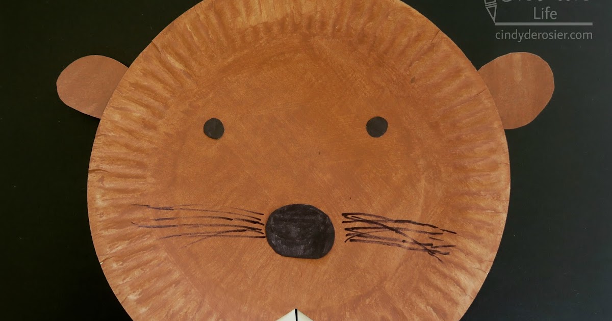 Cindy deRosier: My Creative Life: Paper Plate Beaver