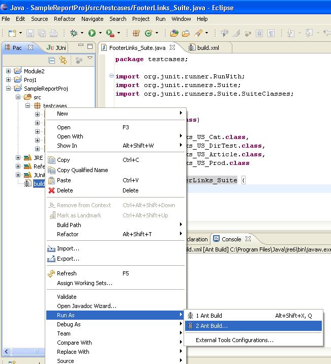 Testers Hub: How to Generate Reports using JUnit + Ant