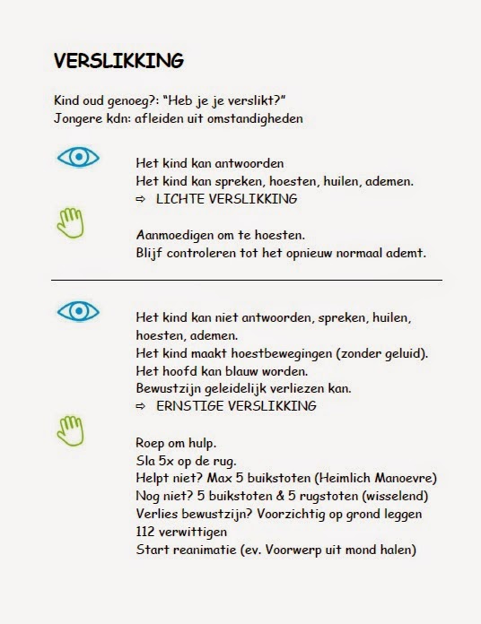 Jufs Place: EHBO - verslikking