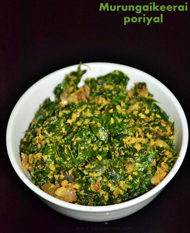 Murungai keerai Thoran Recipe | Muringayila Thoran | Drumstick leaves ...