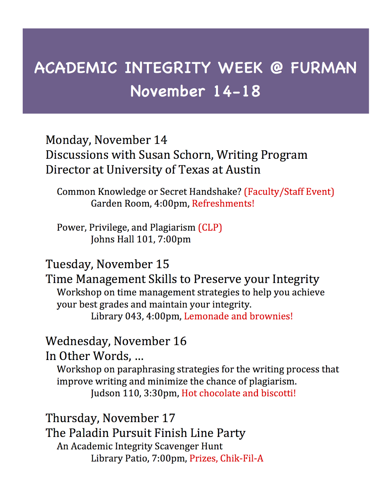 EDU 111—Perspectives on American Education: Academic Integrity Week ...