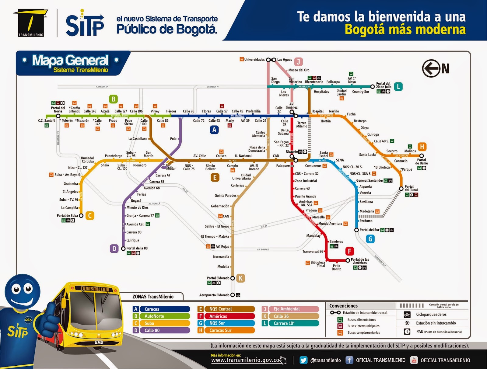 Maribruja's Blog: Ahora desde Bogotá y mi experiencia en el transmilenio