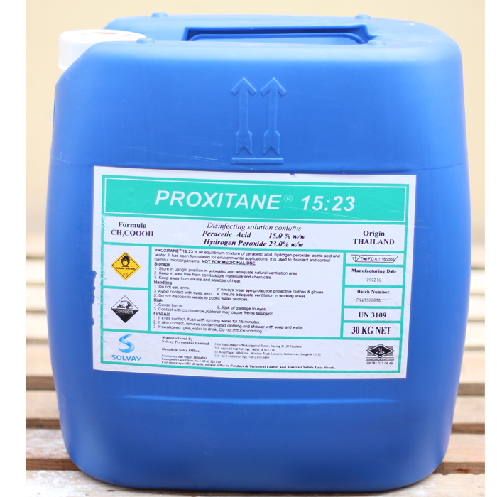 HÓA CHẤT PHỤ GIA THỰC PHẨM: Solvay Proxitane - Chất tẩy rửa thực phẩm